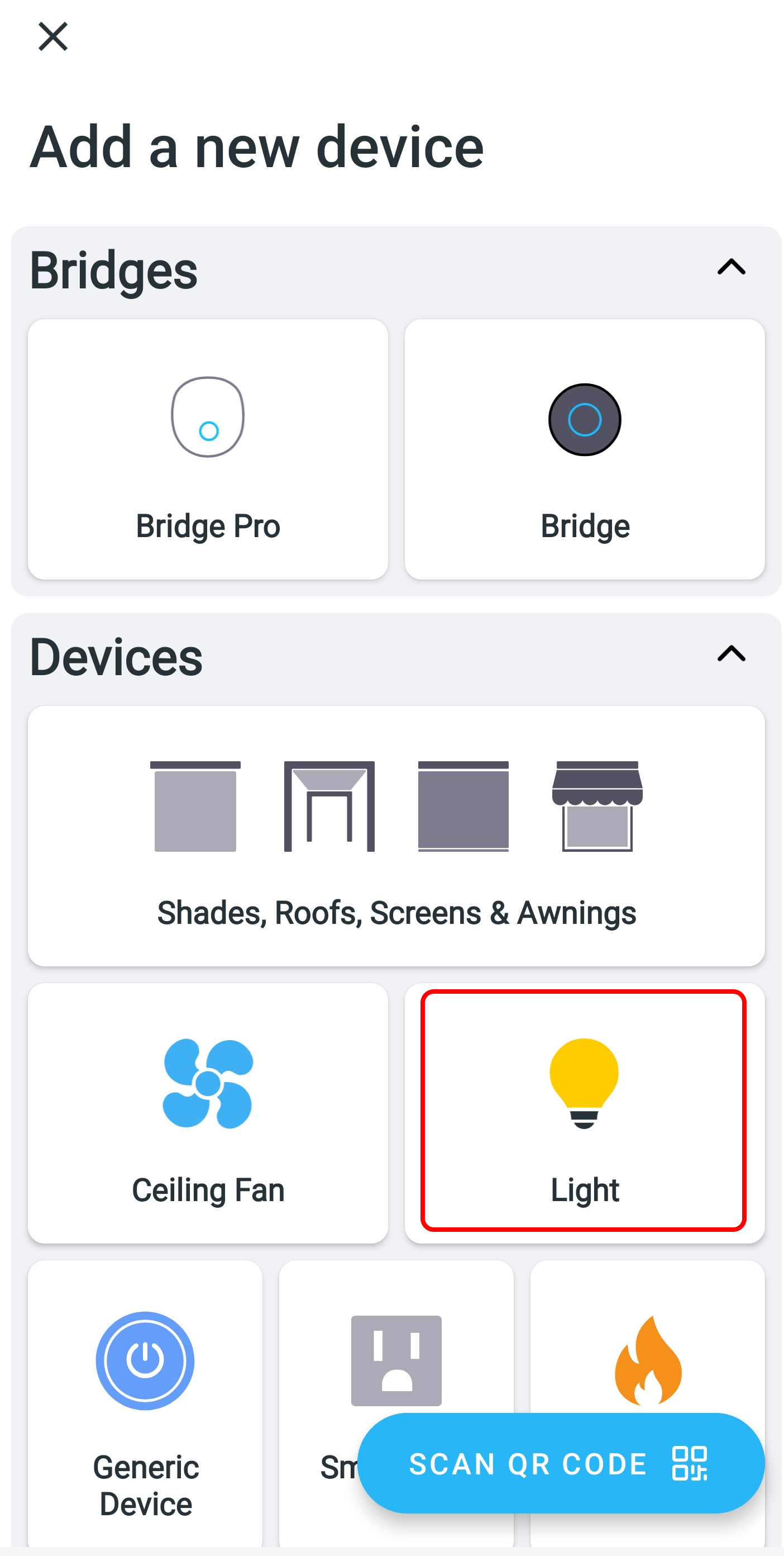 (Bond Bridge & Pro) Setting up non smart fans, lights, and generic ...